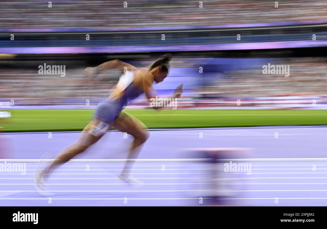 Paris, France. 06th Aug, 2024. USA' Sydney Mc Laughlin Levrone pictured ...