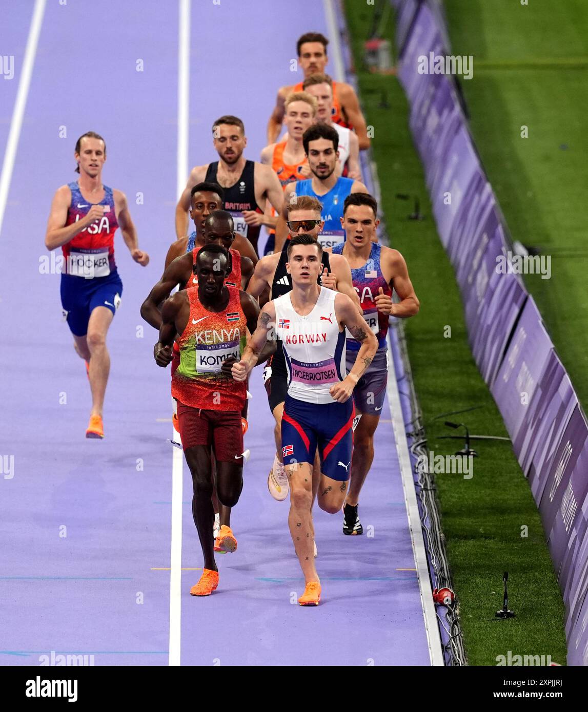 Norway's Jakob Ingebrigtsen during the Men's 1500m Final at the Stade ...