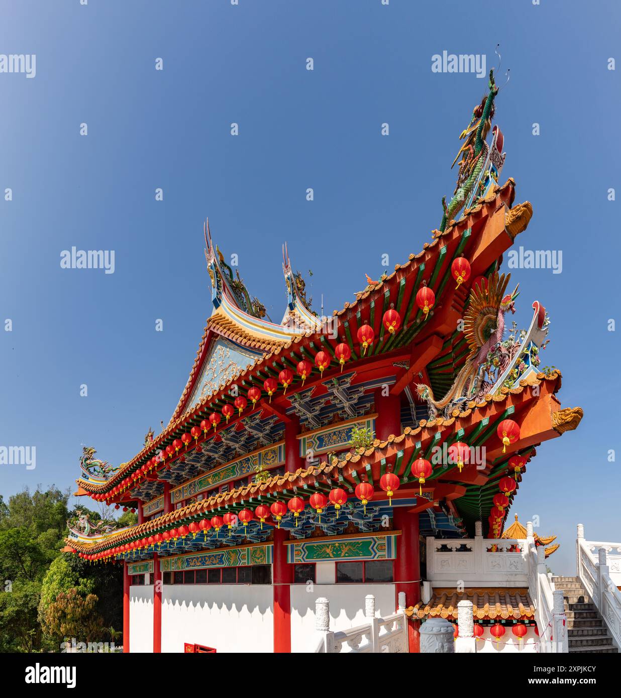 Red lanterns of thean hou temple hi-res stock photography and images ...