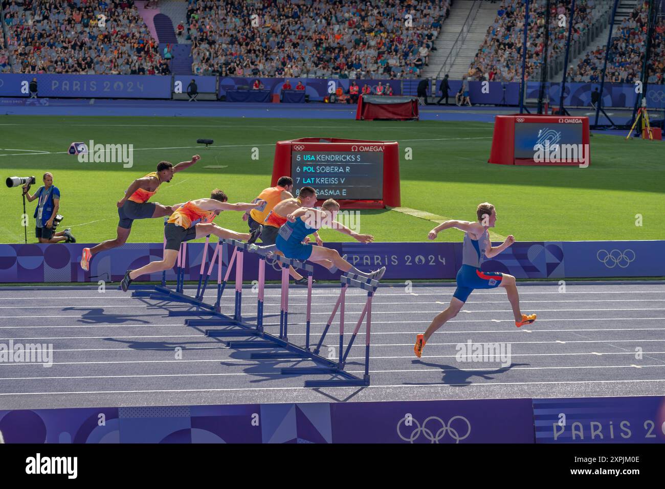 Paris, France - 08 03 2024: Olympic Games Paris 2024. View of men's ...