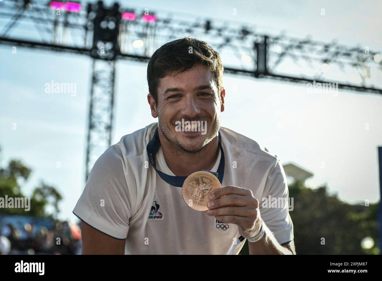 Paris, France. 06th Aug, 2024. France's bronze medalist at fencing ...