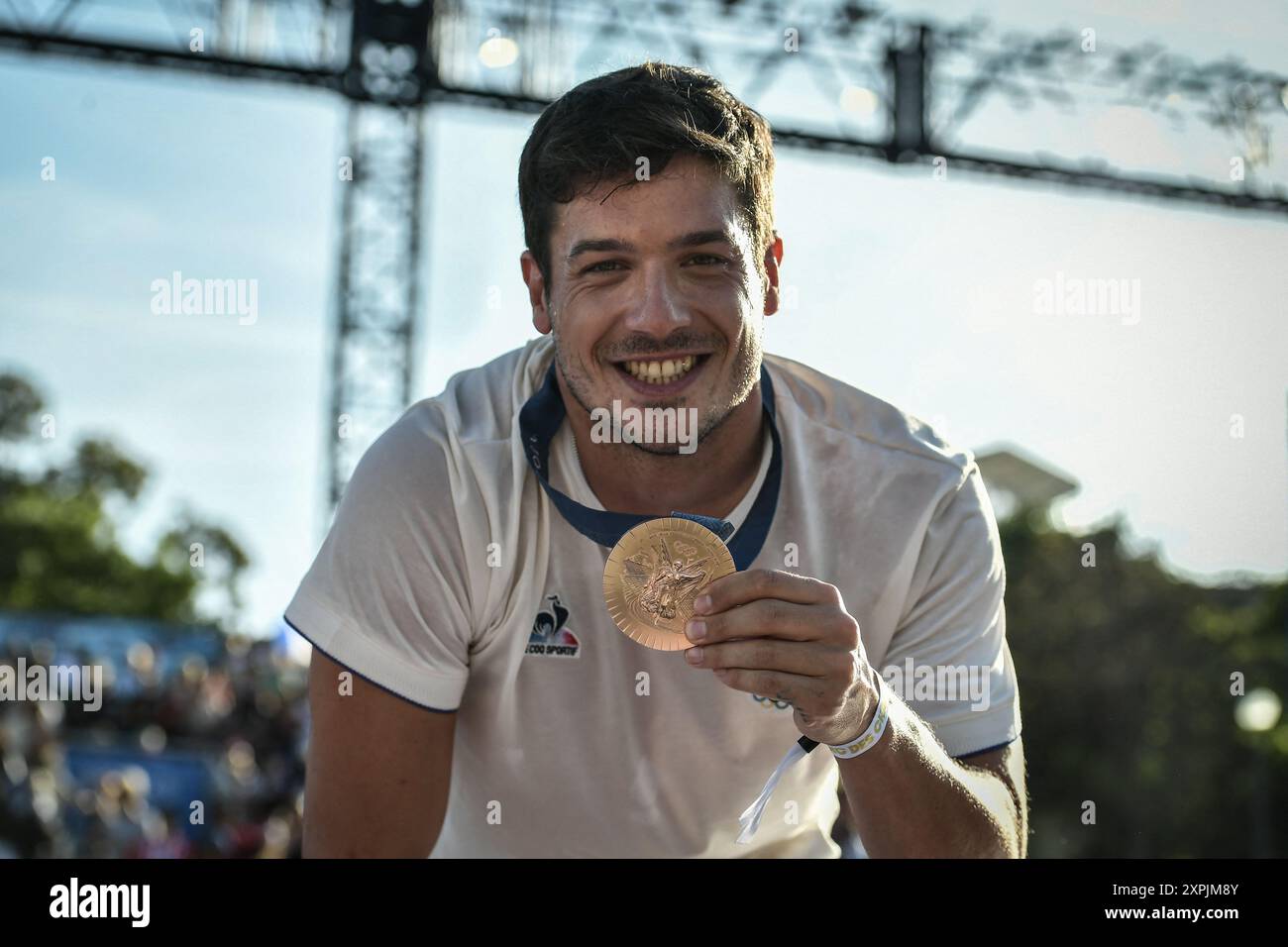 Paris, France. 06th Aug, 2024. France's bronze medalist at fencing ...