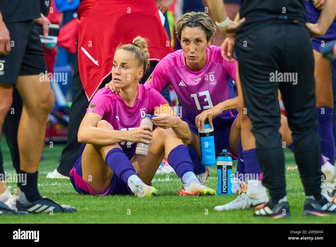 Lyon, France. 06th Aug, 2024. Sara Doorsoun, DFB Frauen 13 Giulia Gwinn ...
