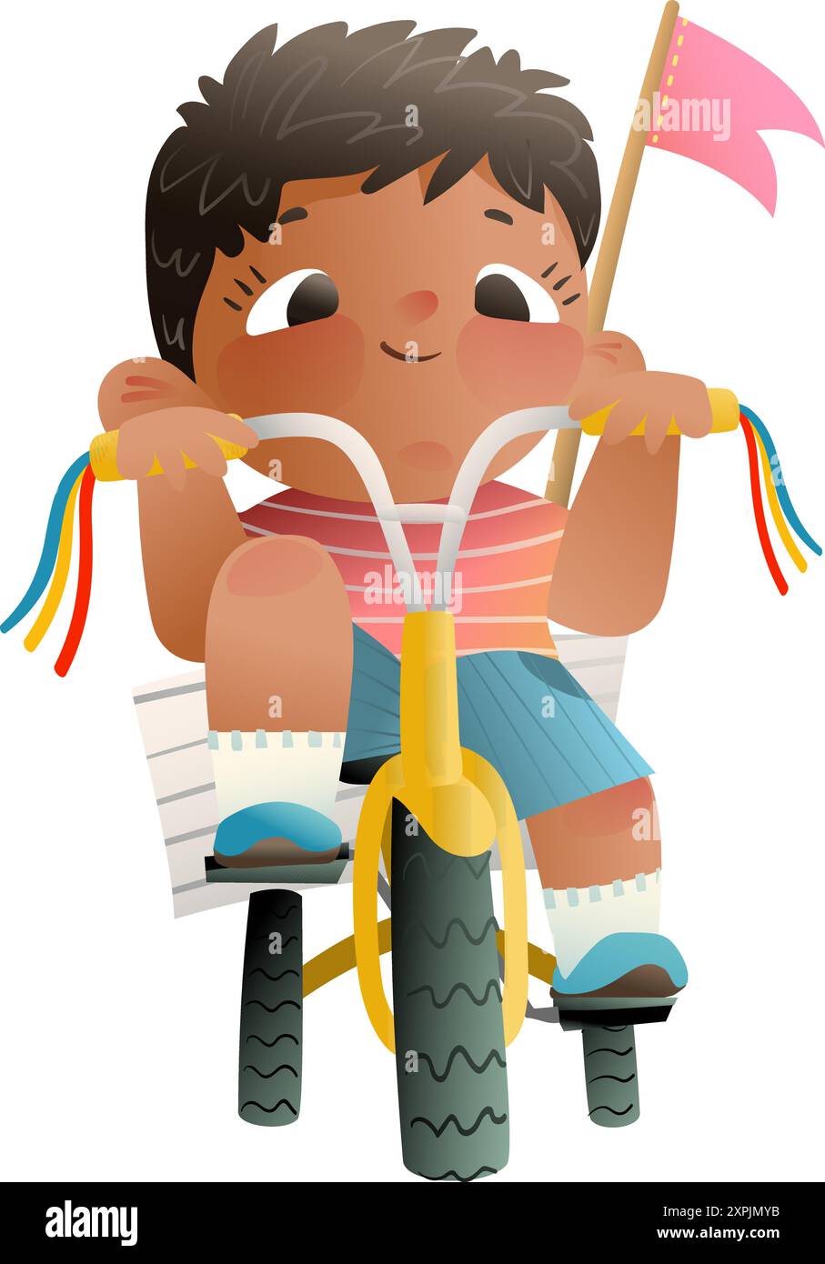 Tricycle cartoon hi-res stock photography and images - Alamy