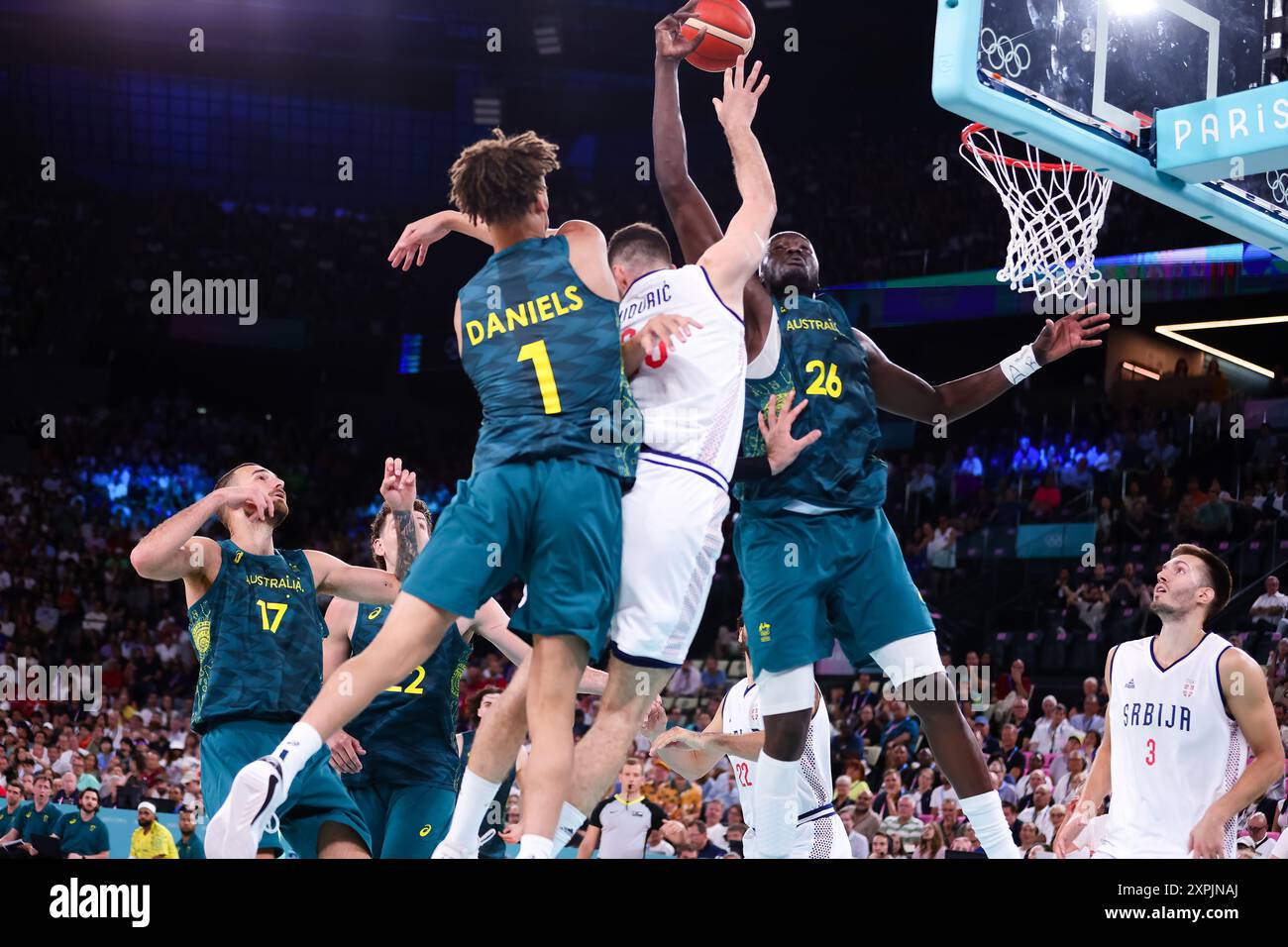 Paris, France, 6 August, 2024. Duop Reath of Team Australia lay up ...