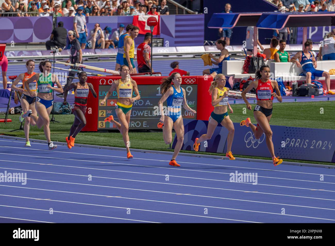Paris, France - 08 03 2024: Olympic Games Paris 2024. View of wommen's ...
