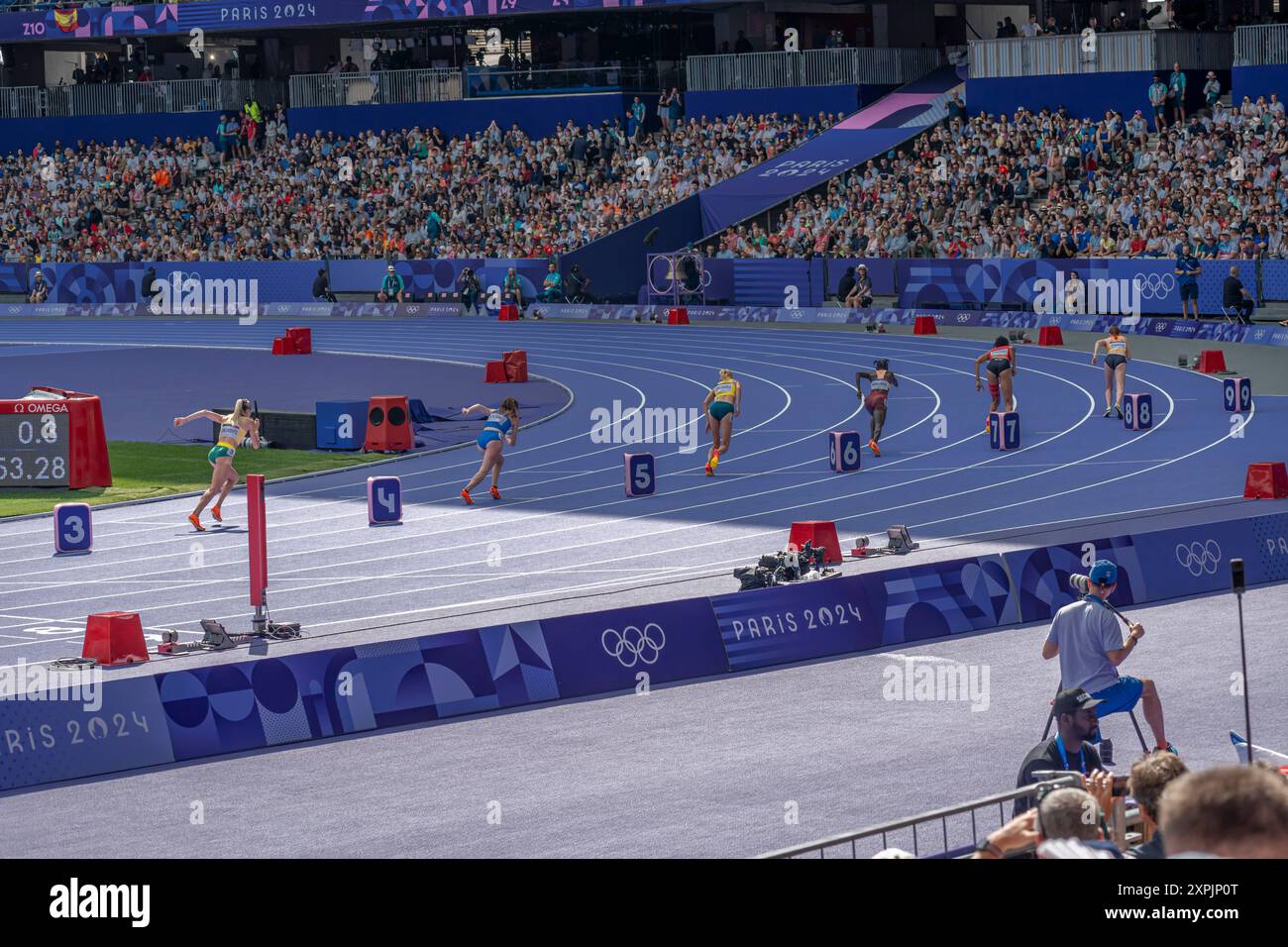 Paris, France - 08 03 2024: Olympic Games Paris 2024. View of wommen's ...