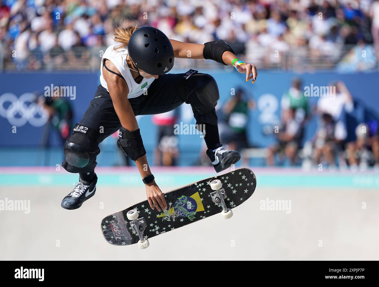 Paris, France. 6 August, 2024. Dora Varella (Brazil) competes during ...