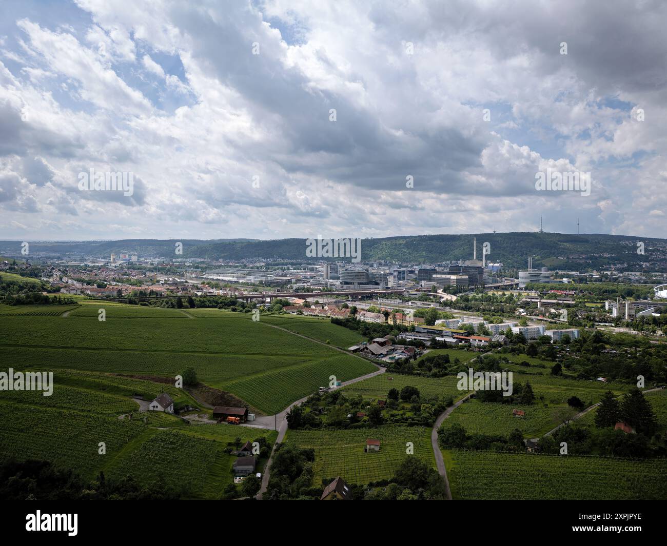 Aerial view downtown stuttgart germany hi-res stock photography and ...
