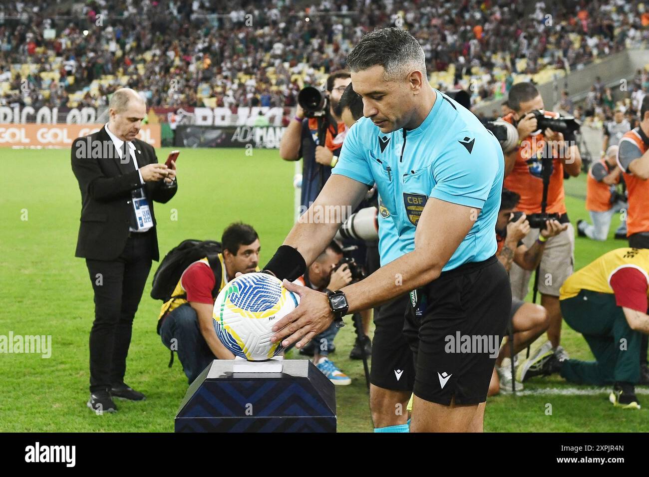 Rio de Janeiro, Brazil, July 4, 2024. Football referee Felipe de Lima ...
