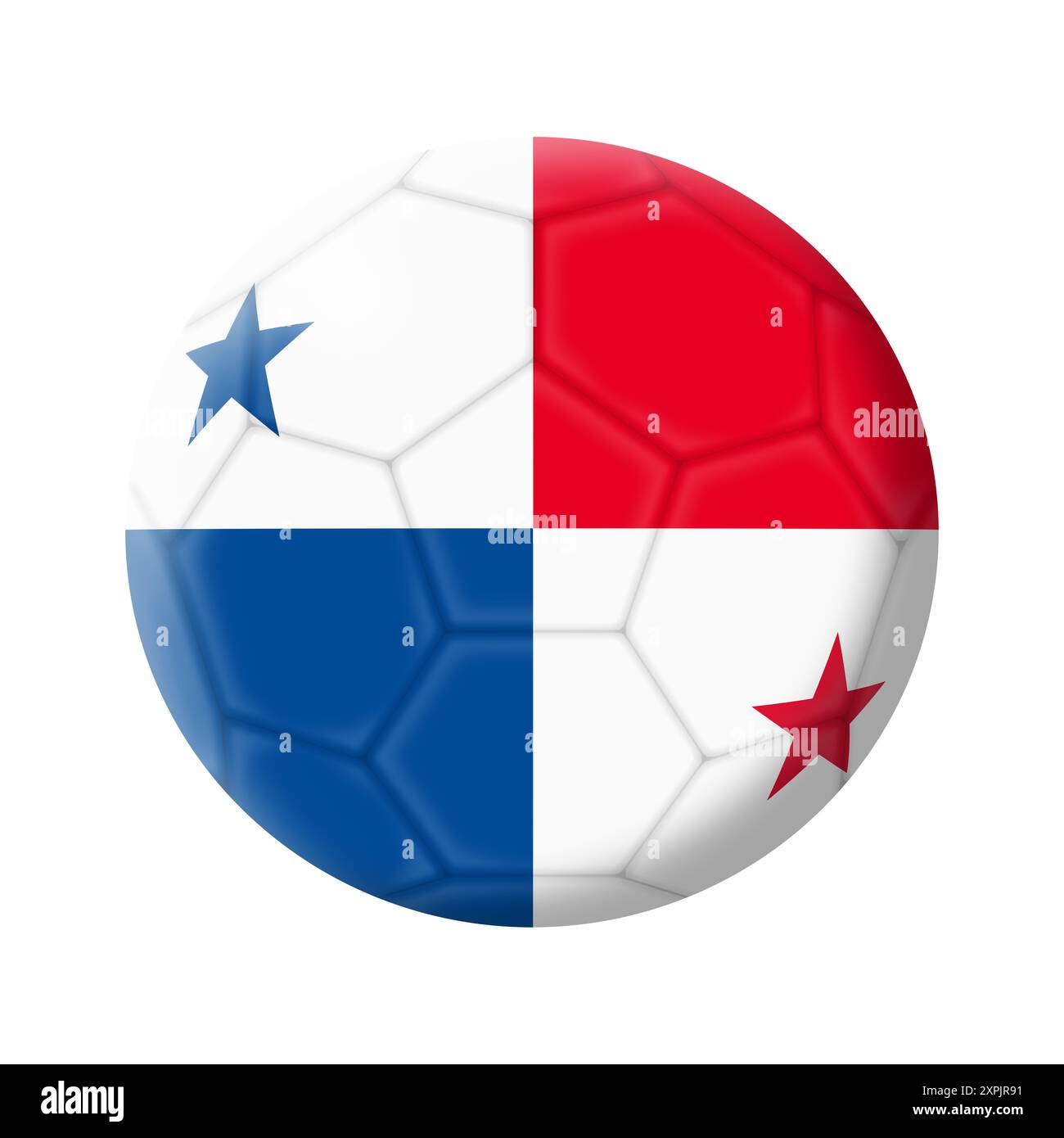 Panama soccer ball football illustration Stock Photo - Alamy