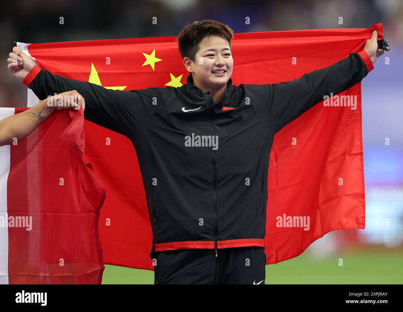 Paris, France. 6th Aug, 2024. Zhao Jie of China celebrates after the ...