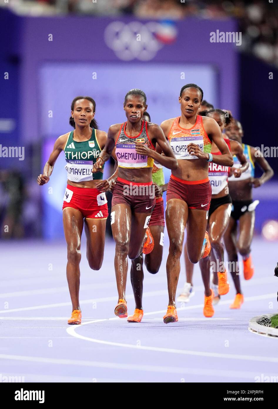 Uganda's Peruth Chemutai during the Women's 3000m Steeplechase Final at ...