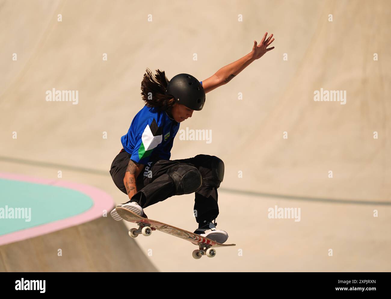 Paris, France. 6 August, 2024. Isadora Pacheco (Brazil) competes during ...