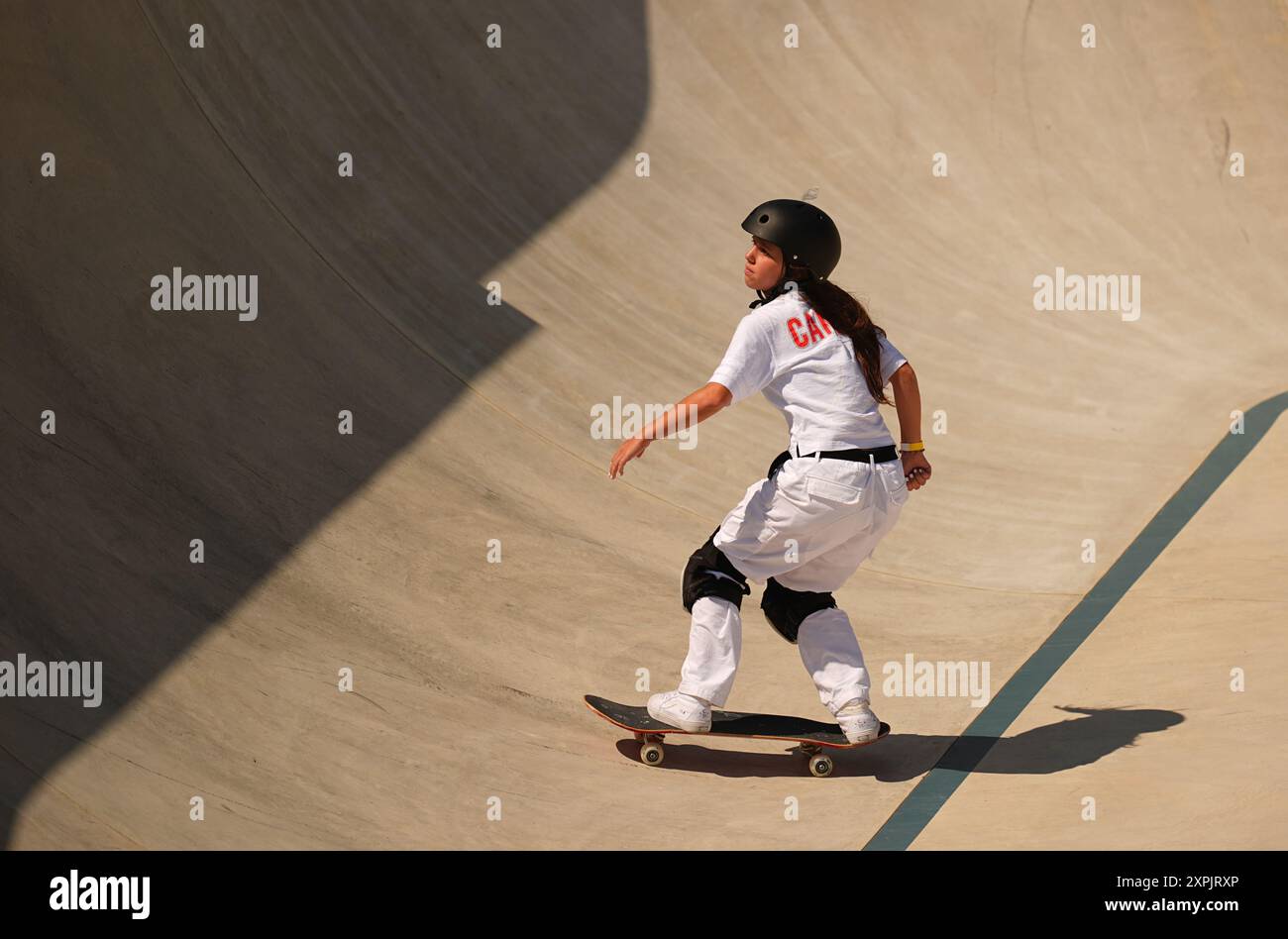 Paris, France. 6 August, 2024. Fay Ebert (Canada) competes during the ...