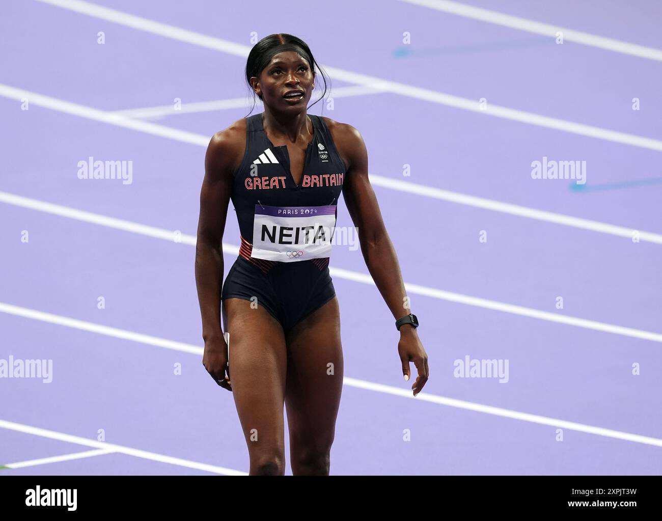 Great Britain's Daryll Neita following the Women's 200m Final at the ...