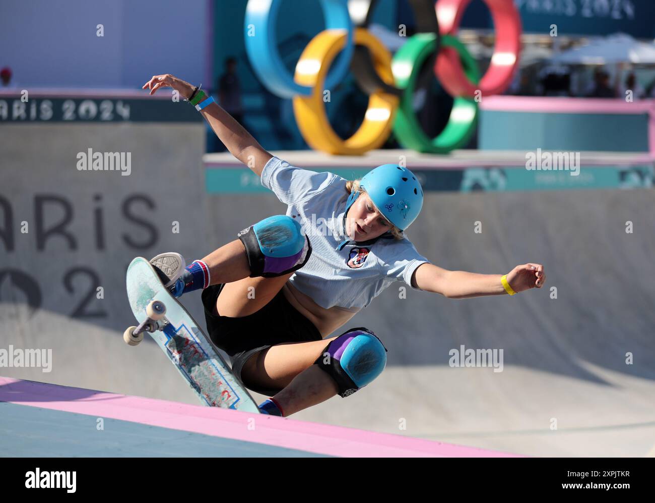 Paris, France. 06th Aug, 2024. Bryce Wettstein of the US performs ...