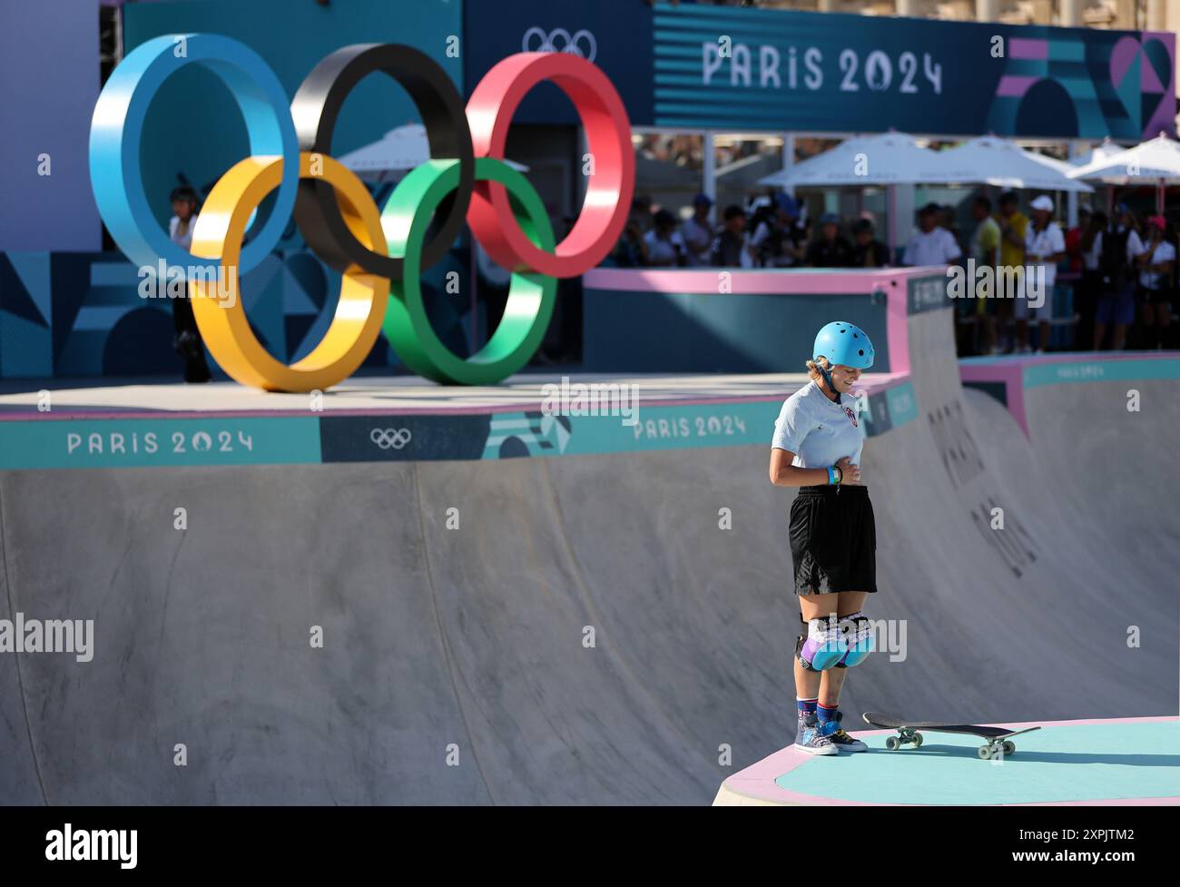 Paris, France. 06th Aug, 2024. Bryce Wettstein of the US performs ...