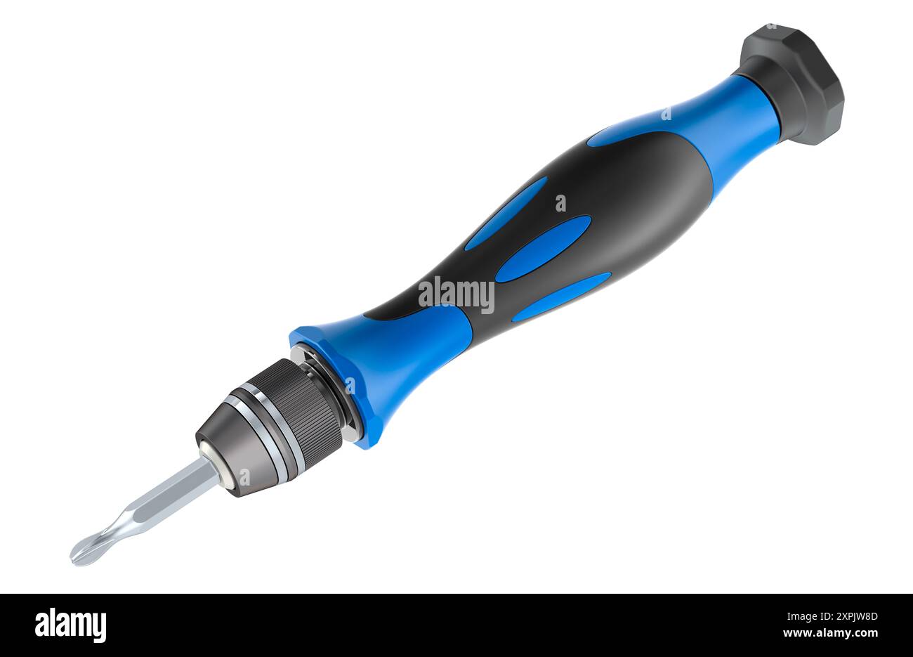 Precision Screwdriver, 3D rendering isolated on white background Stock ...