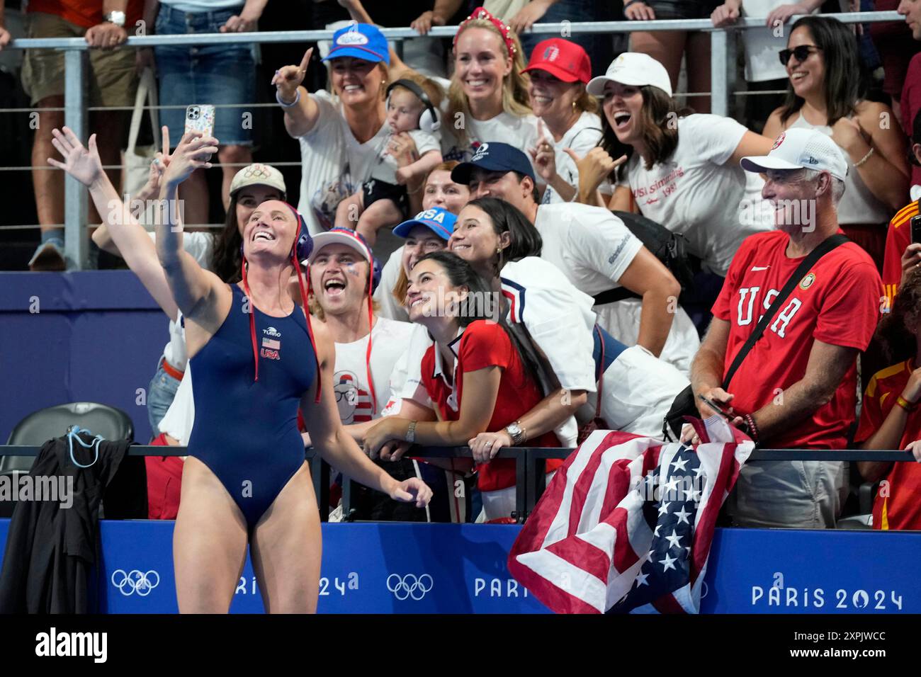 United States' Kaleigh Gilchrist celebrates after winning a women's ...