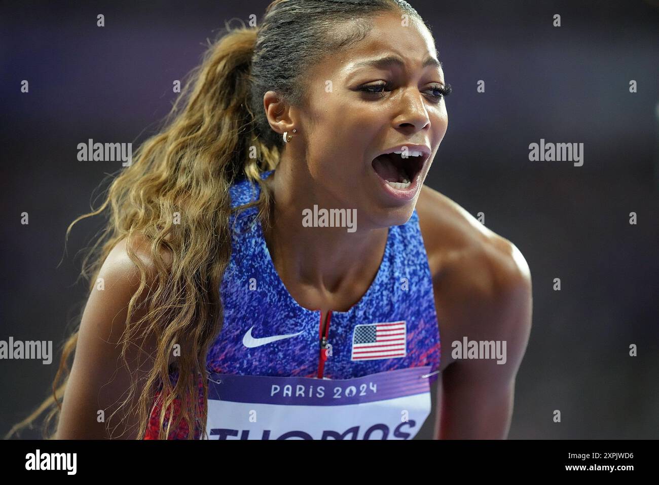 Paris, France. 6th Aug, 2024. Gabrielle Thomas of the United States ...