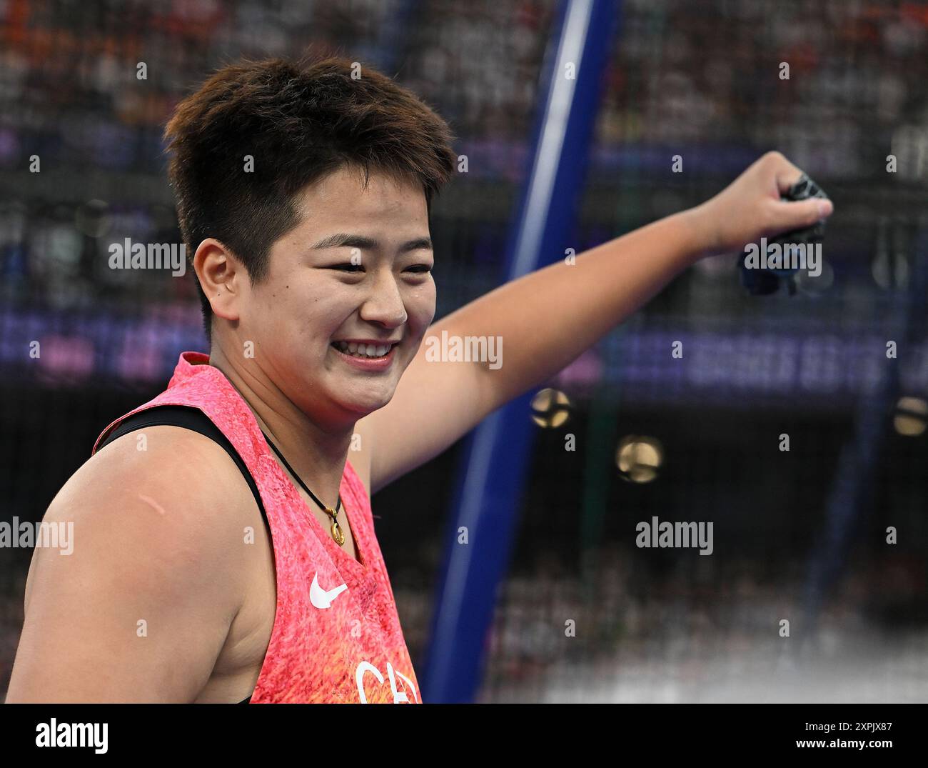 Paris, France. 6th Aug, 2024. Zhao Jie of China reacts during the women ...