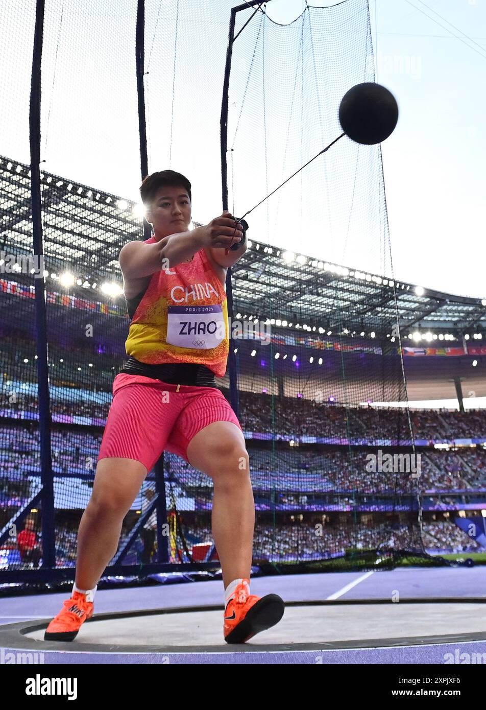 Paris, France. 6th Aug, 2024. Zhao Jie of China competes during the ...
