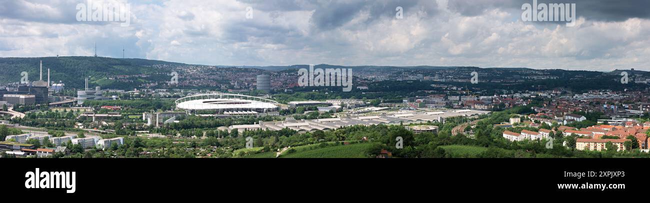 Downtown stuttgart in germany panorama hi-res stock photography and ...