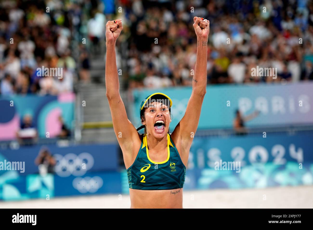 Australia's Taliqua Clancy celebrate her team's victory over Australia ...