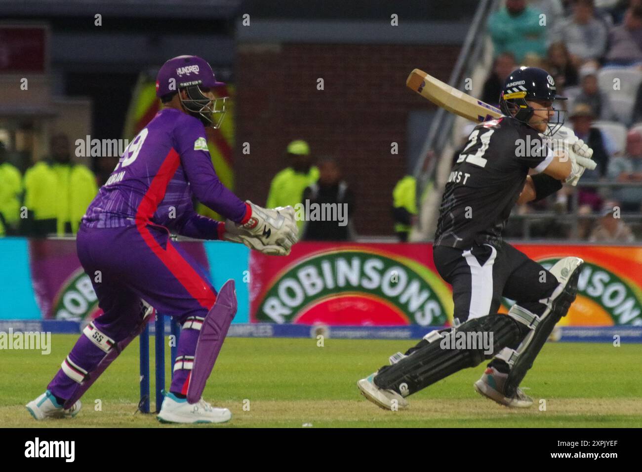 Leeds, 4 August 2024. Matthew Hurst playing for Manchester Originals ...