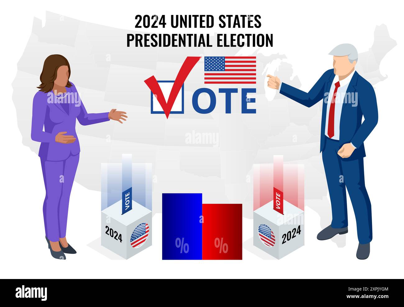 2024 United States of America Presidential Election banner. 2024 United ...