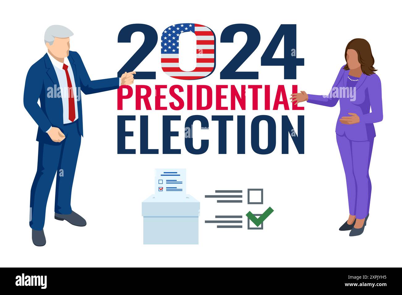 2024 United States of America Presidential Election banner. 2024 United ...