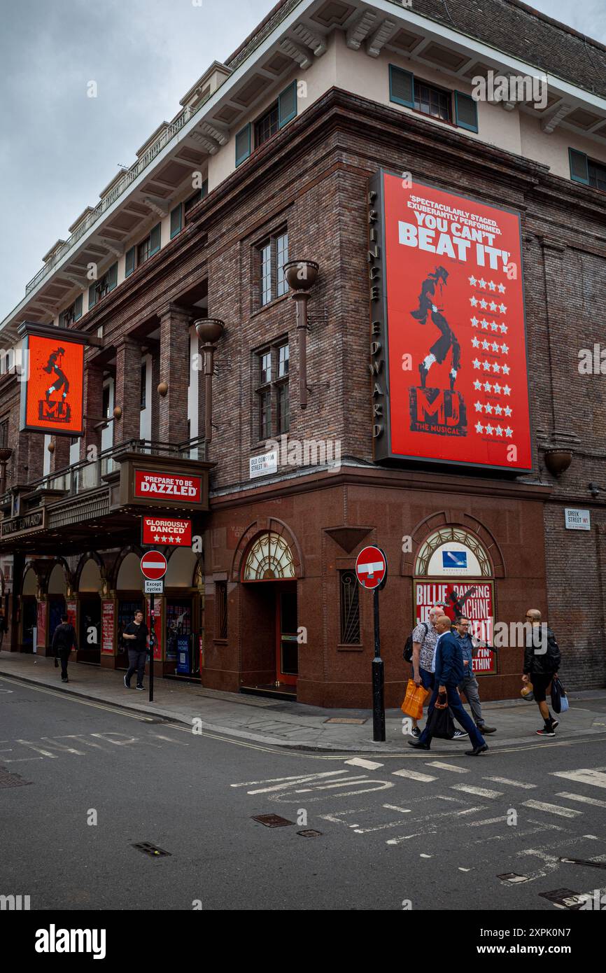 Prince Edward Theatre London - MJ the Musical showing at the Prince ...