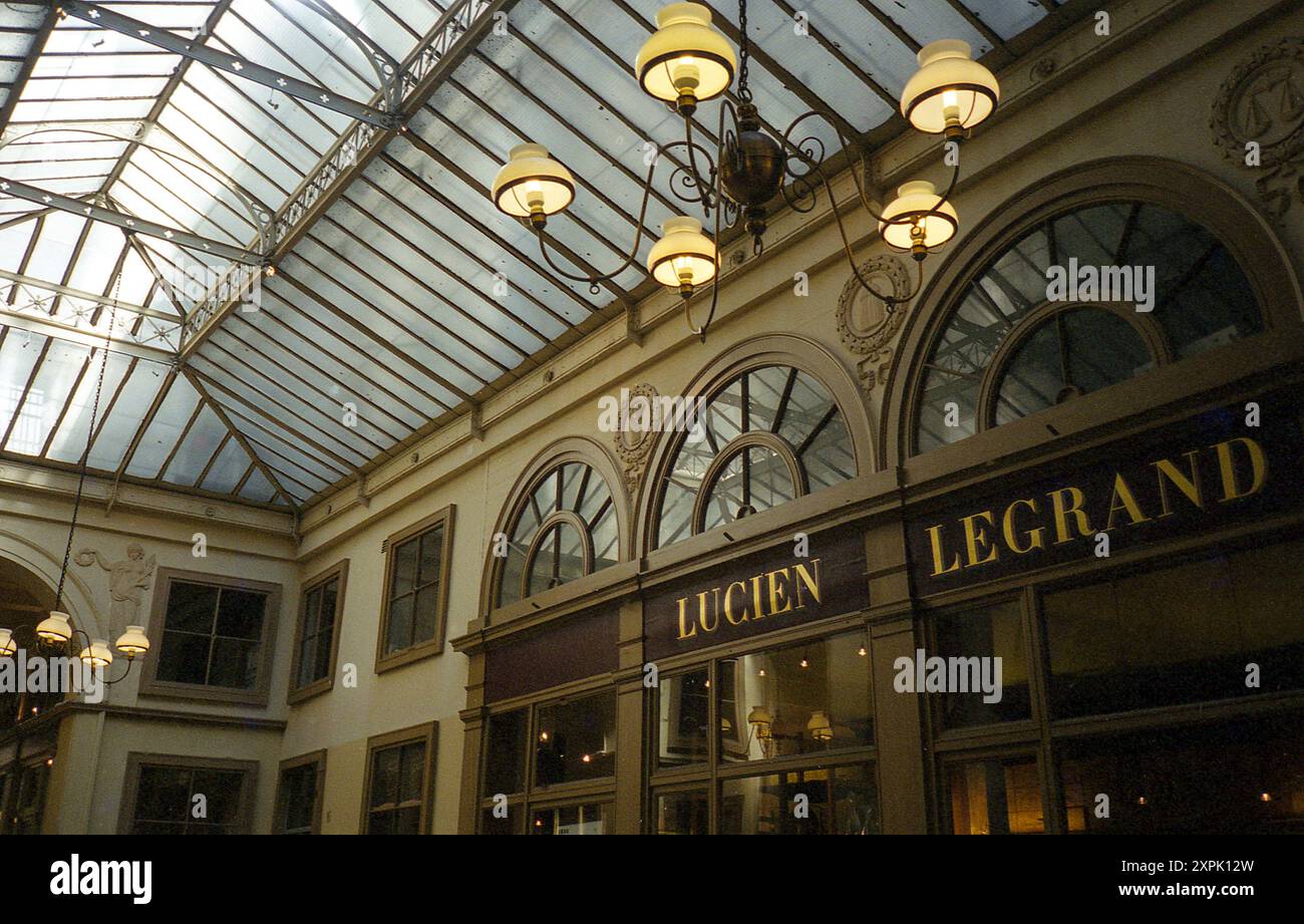 famous covered galleries in Paris Stock Photo - Alamy