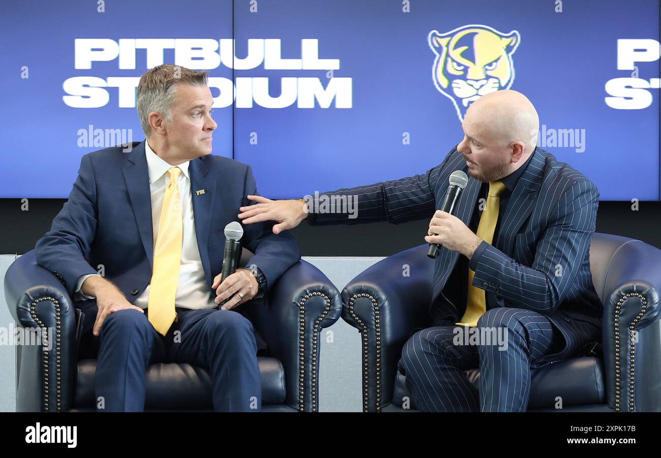 Miami, United States Of America. 06th Aug, 2024. Scott Carr and Pitbull ...