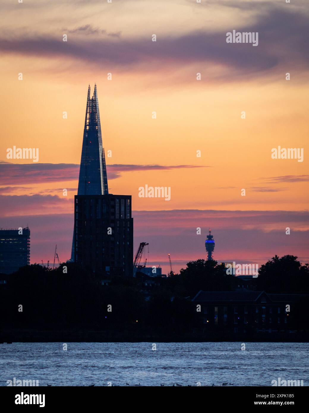 Greenwich london shard hi-res stock photography and images - Alamy