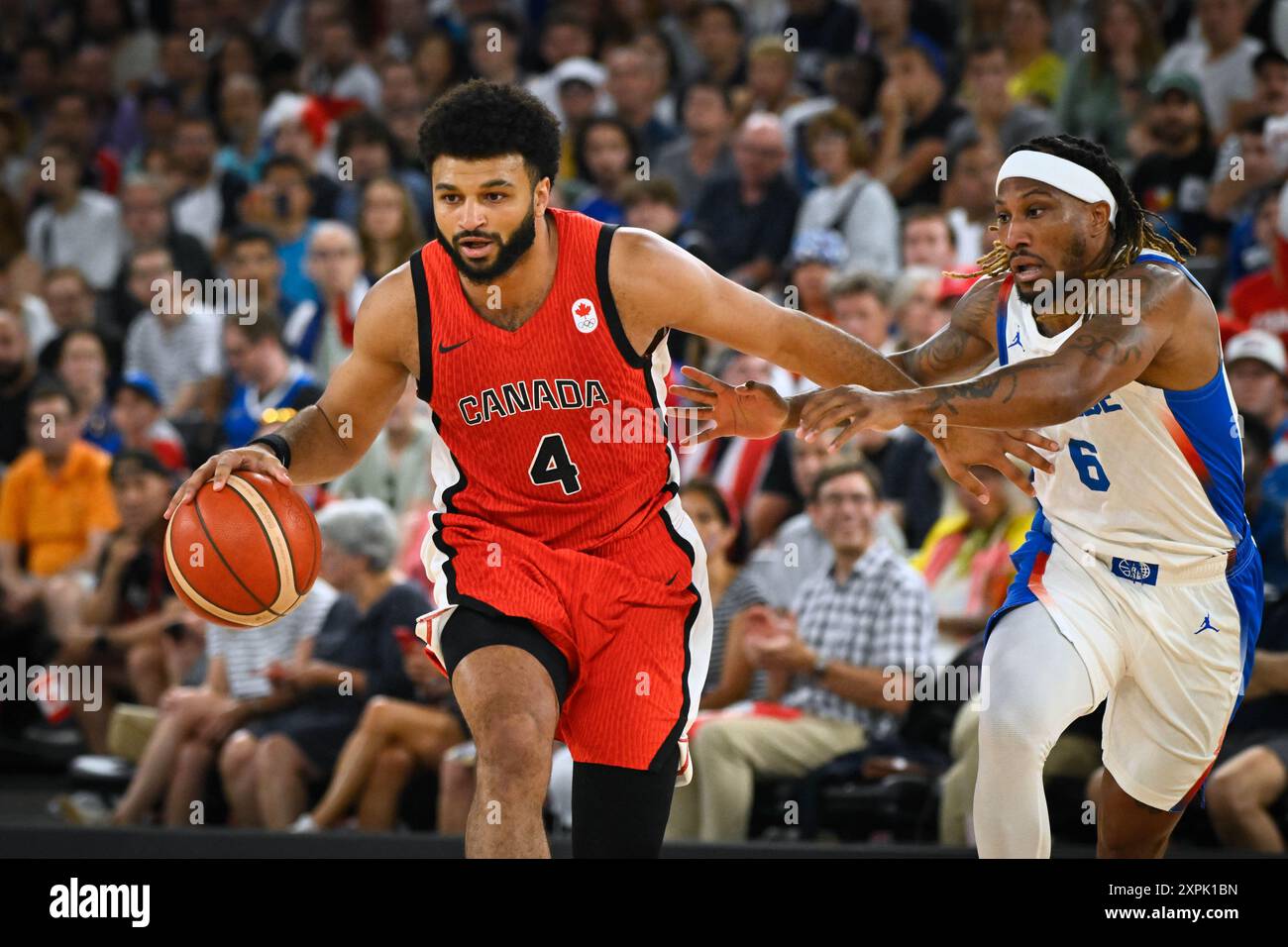 Paris, France. 06th Aug, 2024. Jamal Murray ( Canada ) and Andrew ...