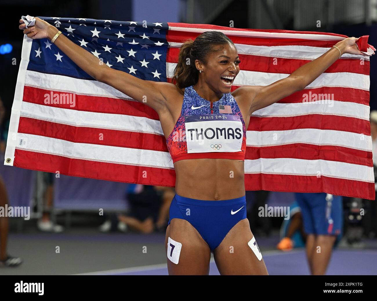 Paris, France. 6th Aug, 2024. Gabrielle Thomas of the United States ...