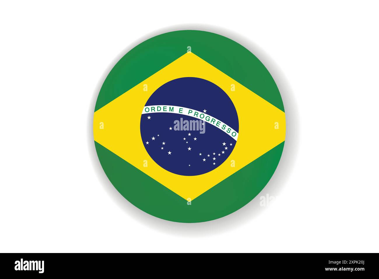 Flag of Brazil. Brazilian national symbol in official colors. Template ...