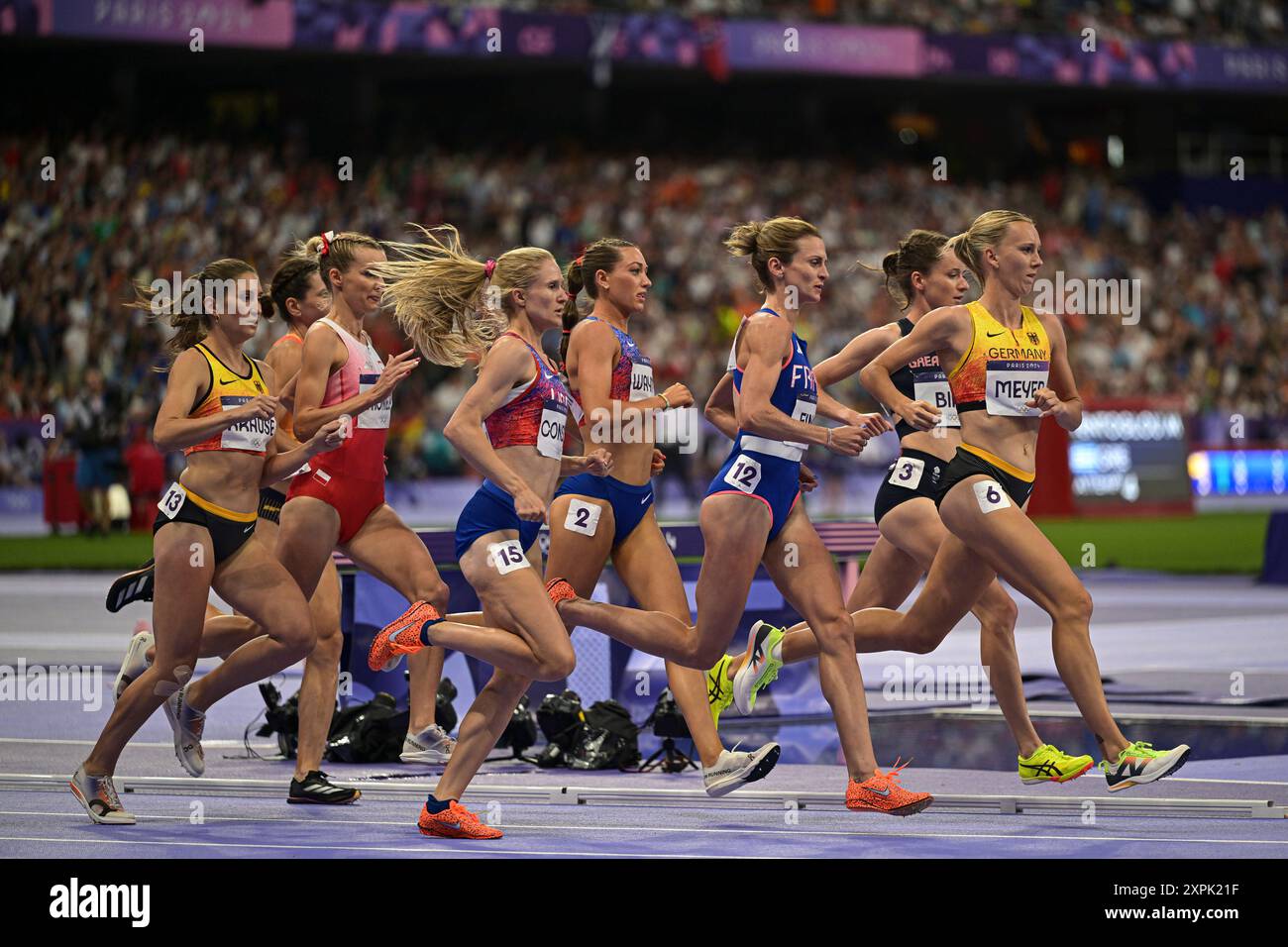 SAINT-DENIS, PA - 06.08.2024: WOMEN'S 3000M STEEPLECHASE - Paris 2024 ...