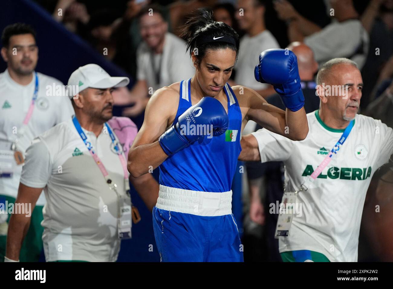 Algeria's Imane Khelif prepares to fight Thailand's Janjaem ...