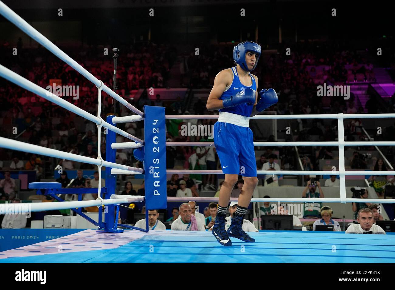 Algeria's Imane Khelif prepares to fight Thailand's Janjaem ...