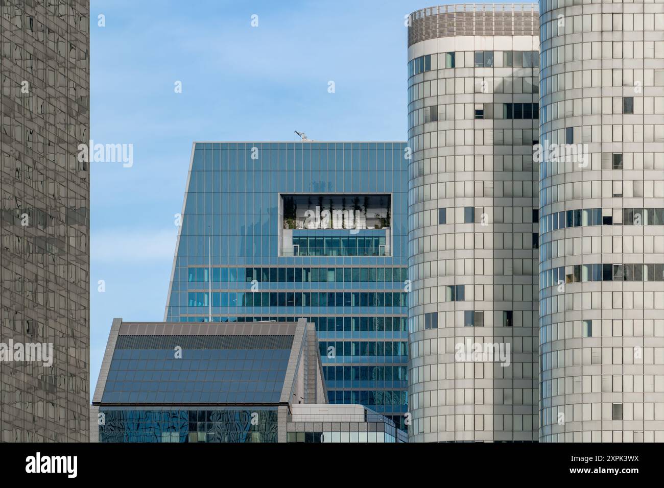 Paris, France - August 4, 2024: Coeur Defense Building in La Defense ...