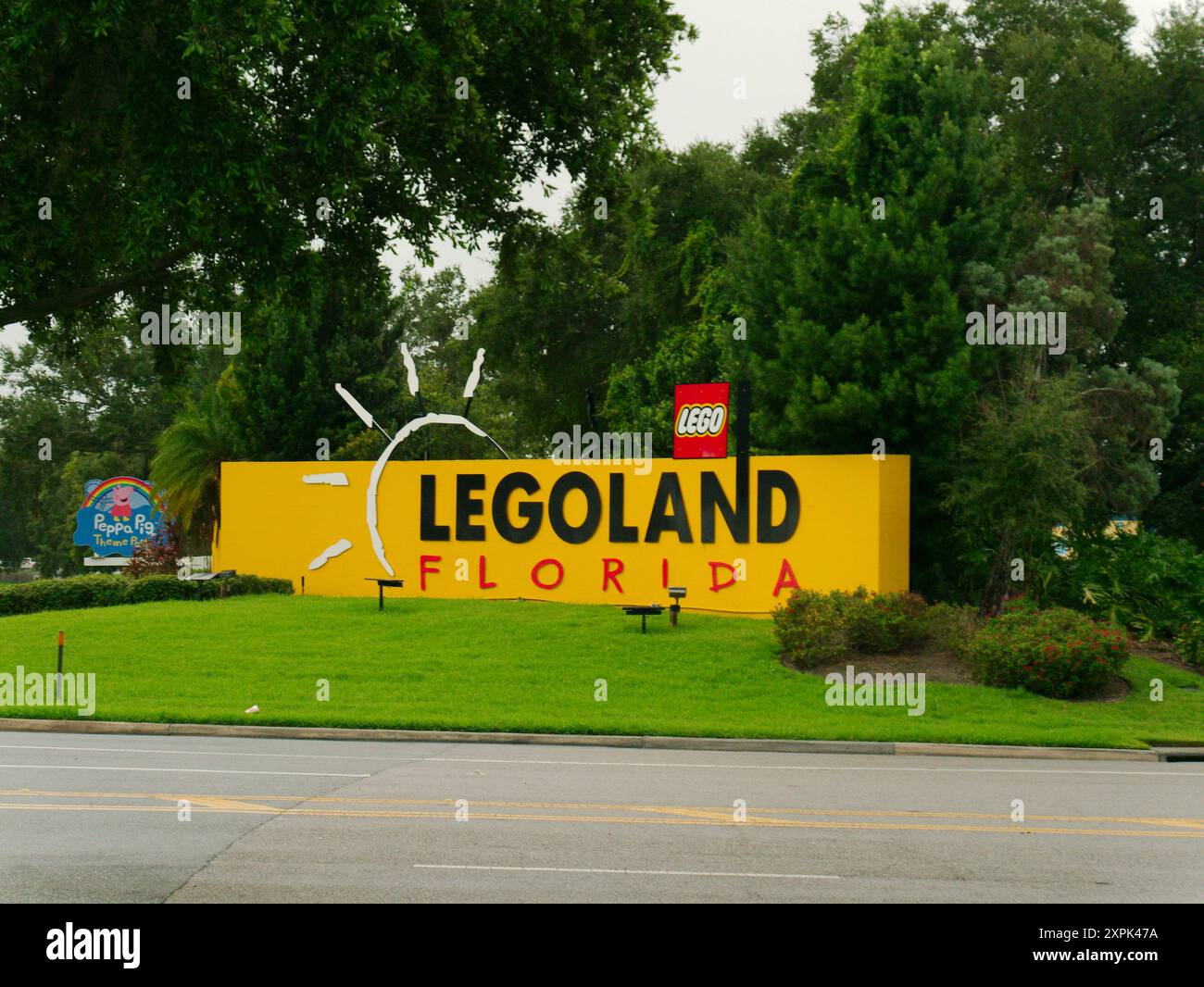 Legoland Florida Sign. Editorial Use Only July 11, 2024, Winter Haven ...