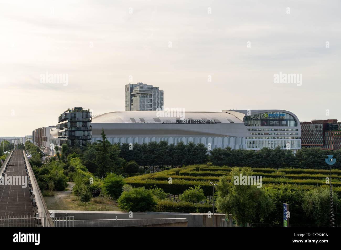 Paris, France - August 4, 2024: Paris La Defense Arena, Modern Multi ...