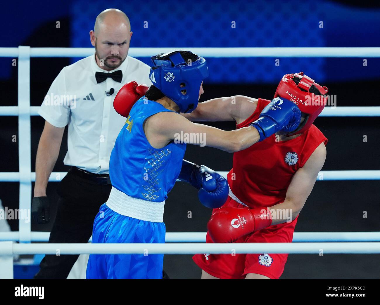 Chinese Taipei’s Nien Chin Chen (left) in action against China’s Liu Yang during the Women’s ...