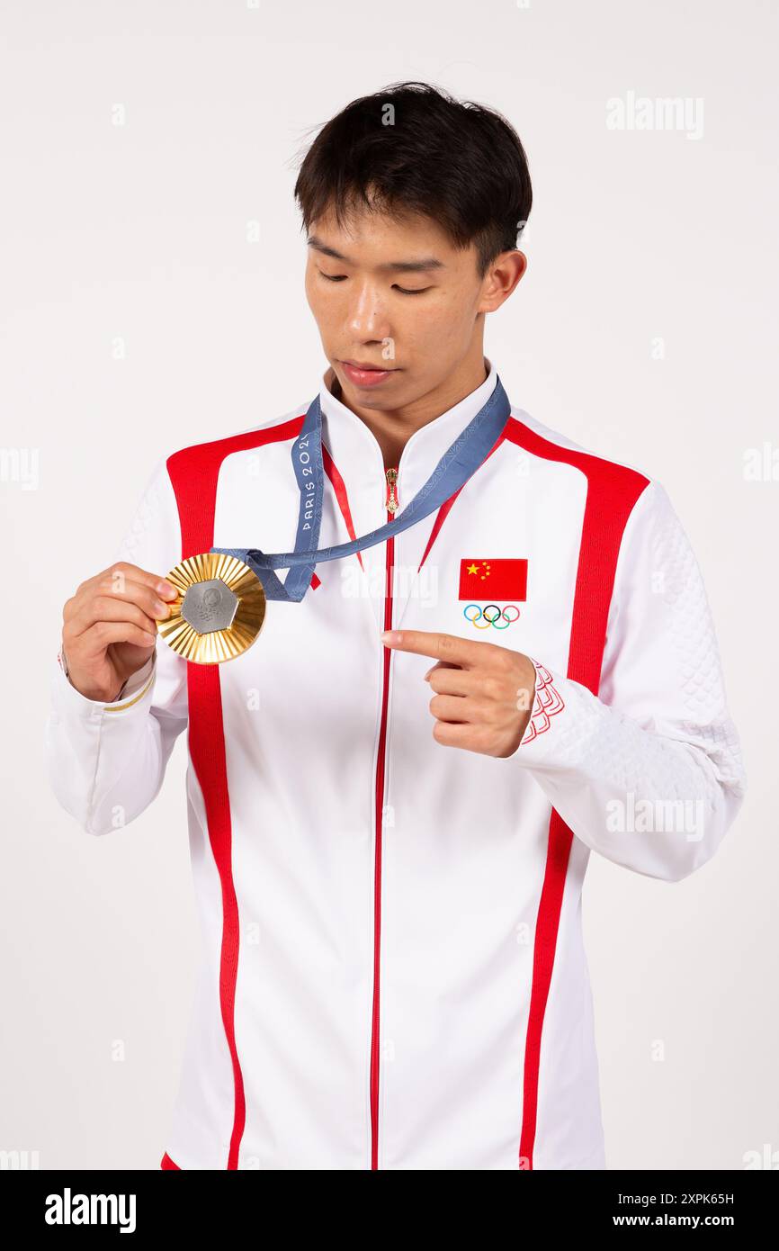 Paris, France. 5th Aug, 2024. China's men's synchronized 3m springboard ...