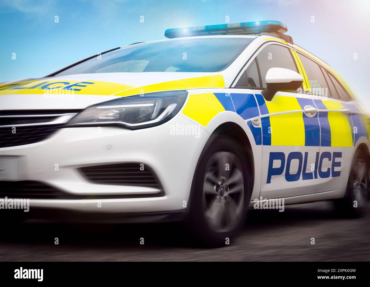 Emergency services - scene of police vehicle in action featuring a cop ...