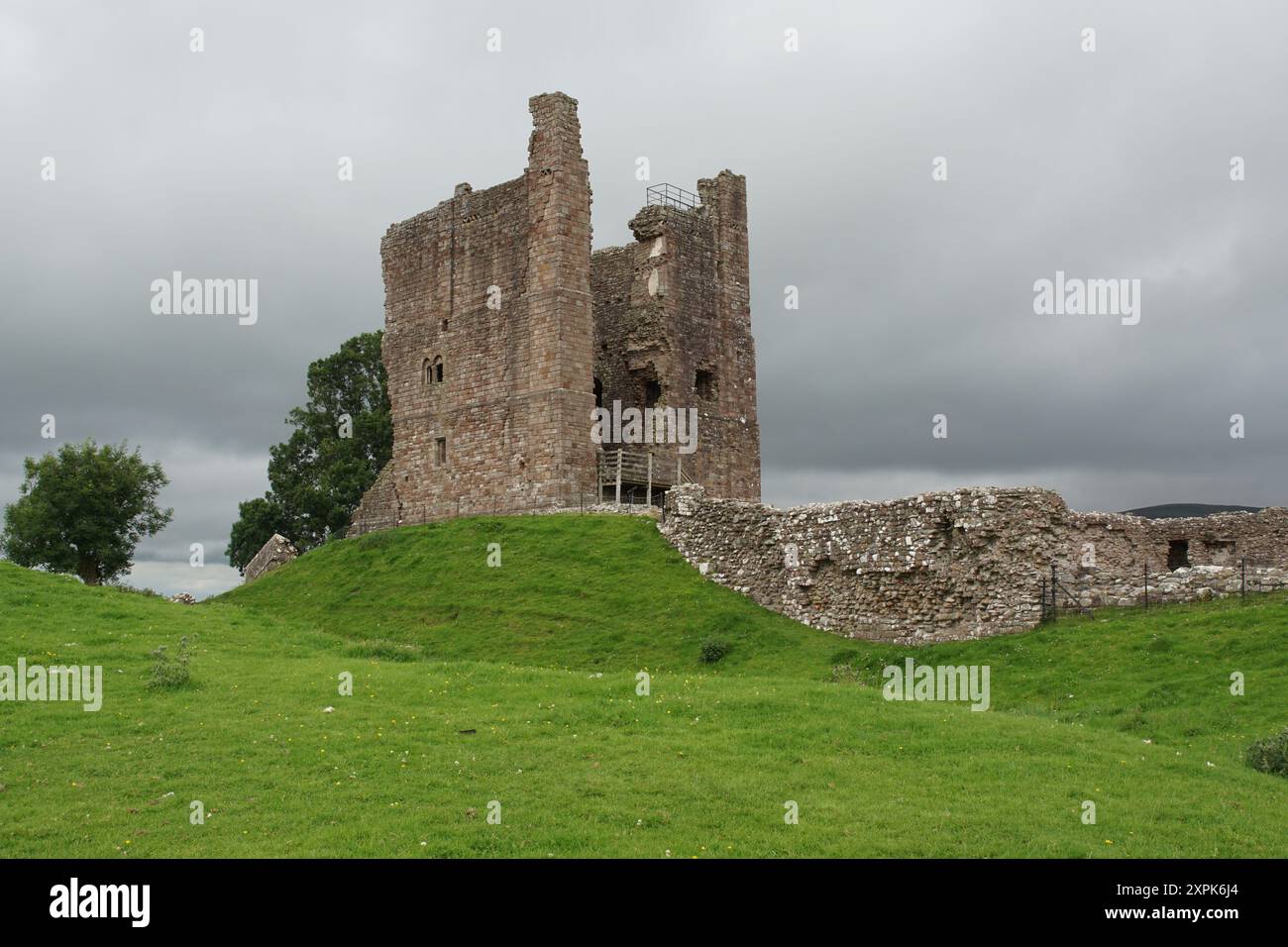 Brough Castle is a ruined castle in the village of Brough in Cumbria ...