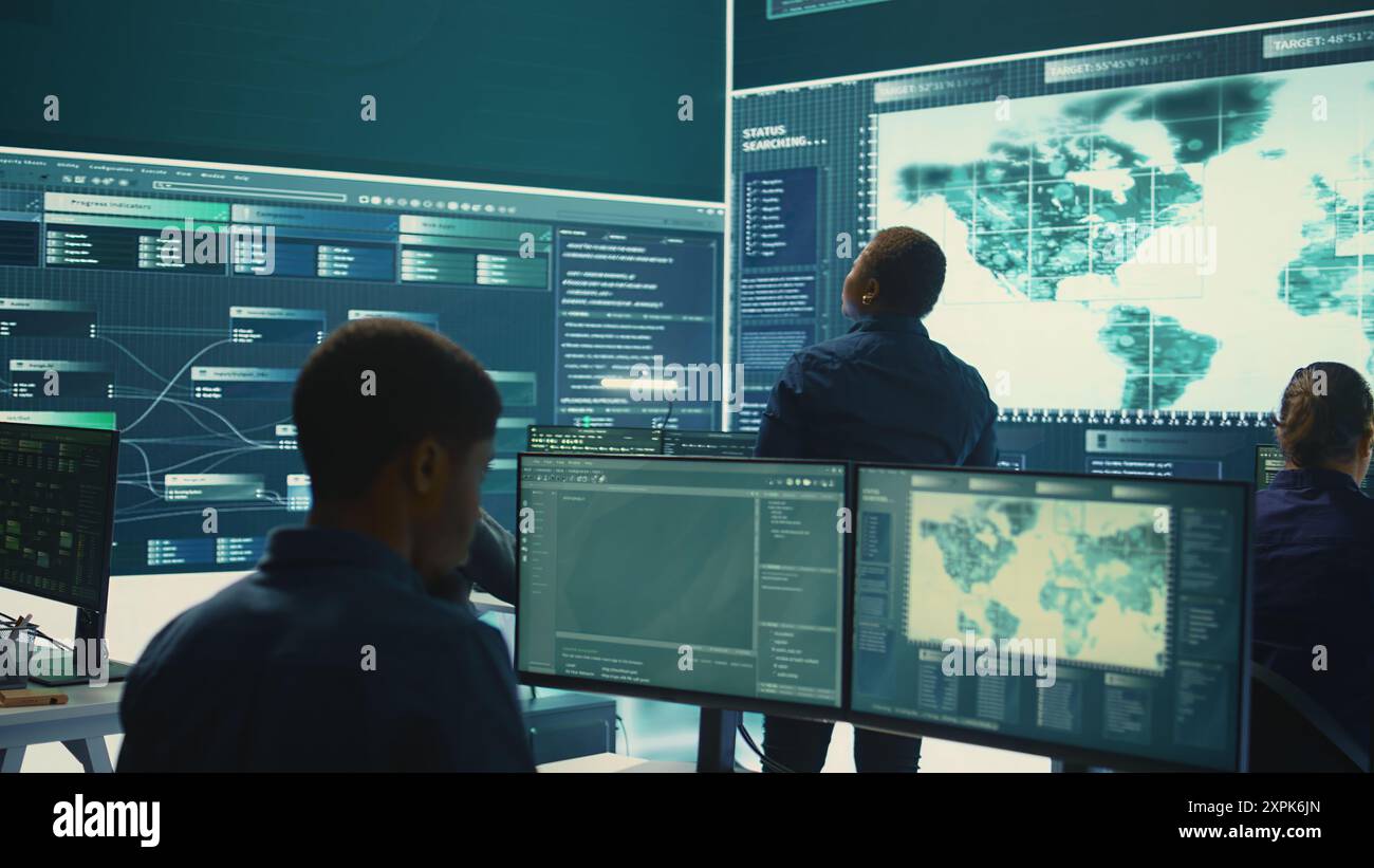 Governmental Hackers Exploiting Network Systems In High Tech Office Executing Cyber Operations